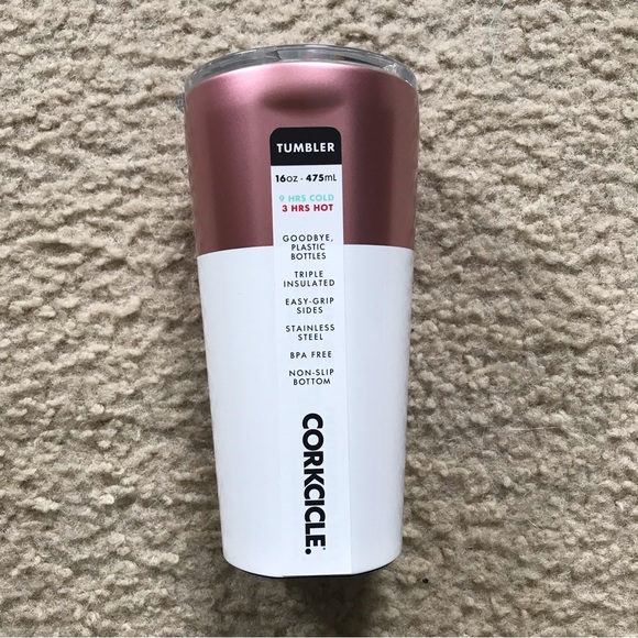 Corkcicle | Kitchen | Corkcicle Rose Colorblock 6 Oz Tumbler | Poshmark